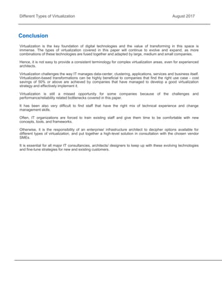 Different types of virtualisation | PDF