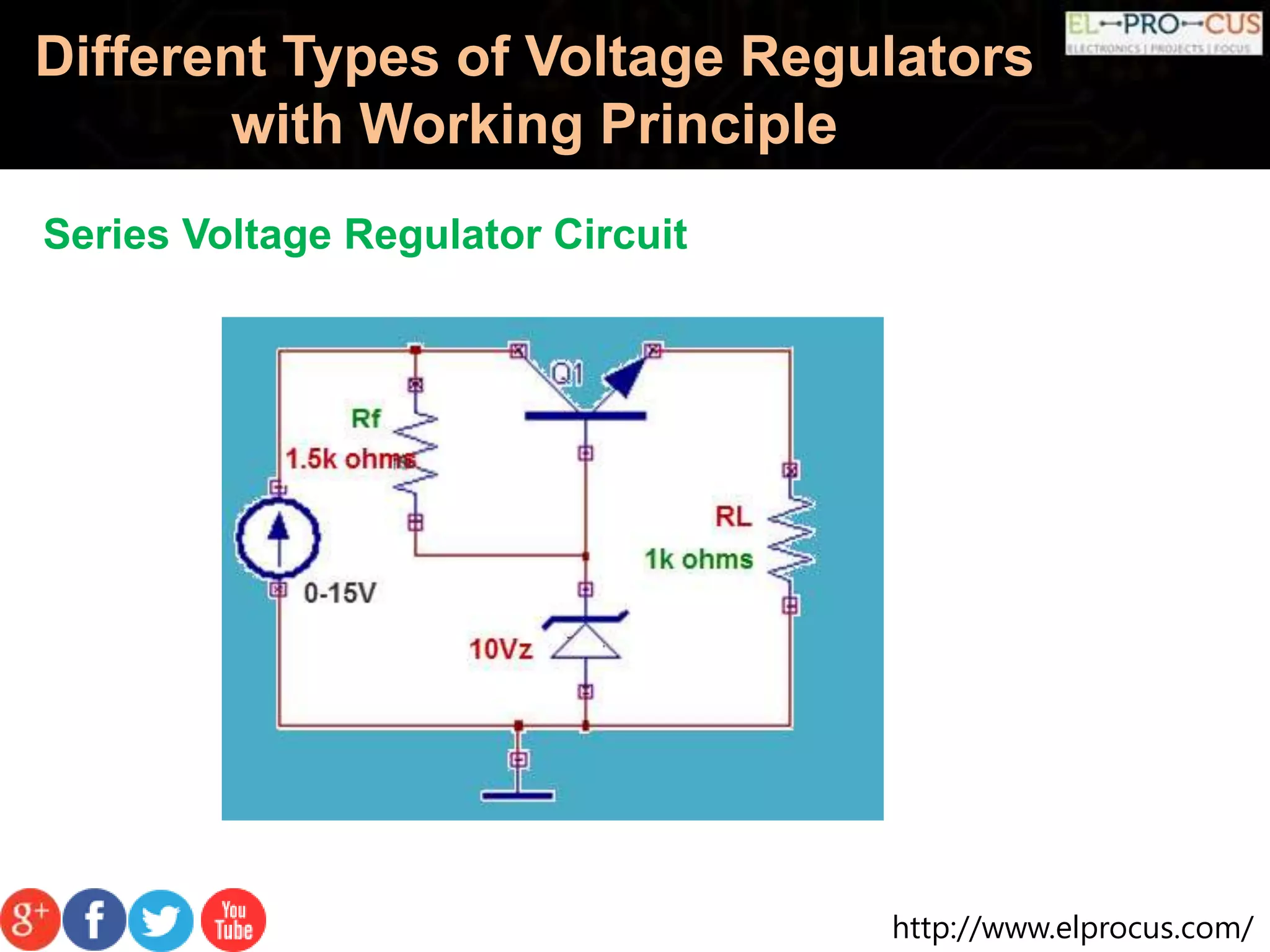 Different Types of Voltage Regulators with Working Principle | PPTX