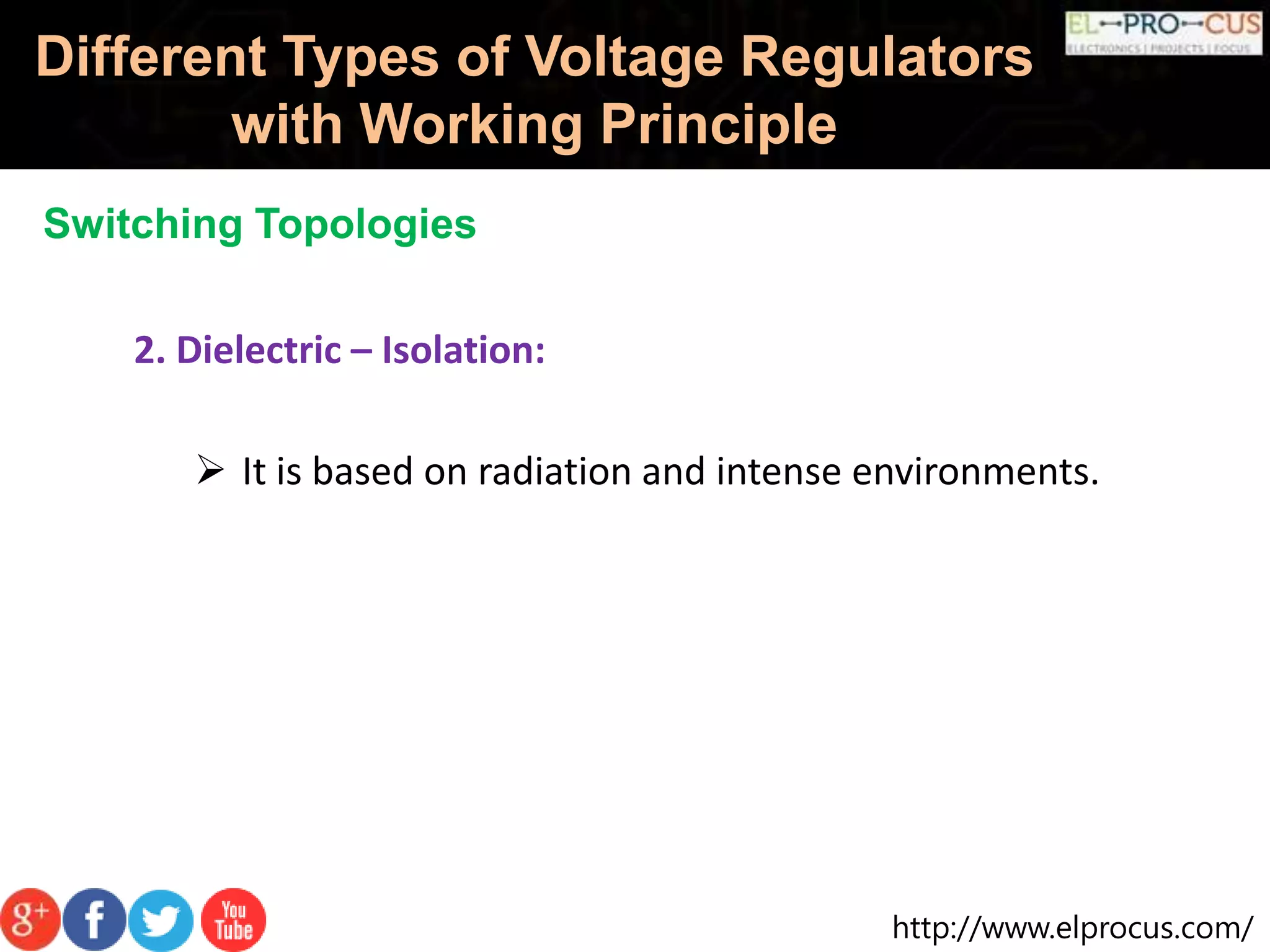 Different Types of Voltage Regulators with Working Principle | PPTX