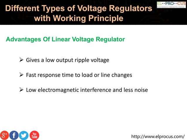 Different Types of Voltage Regulators with Working Principle | PPTX