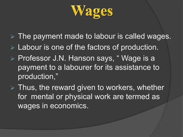 Different types of wages | PPTX | Business | Business and Finance