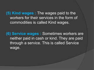 Different types of wages | PPTX