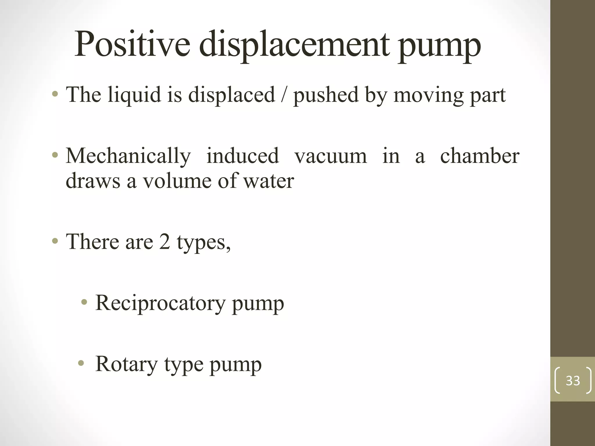 Different types of water pump | PPTX