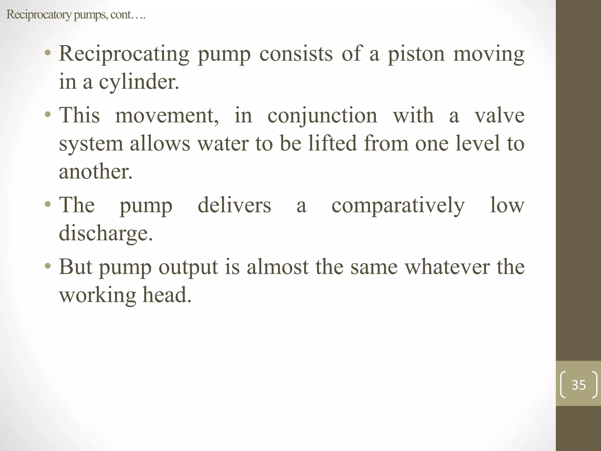 Different types of water pump | PPTX