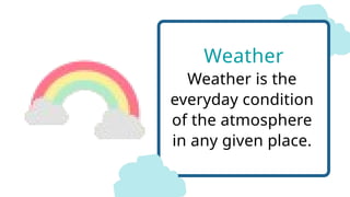 Different Types of Weather Educational Presentation in Blue and White ...