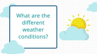Different Types of Weather Educational Presentation in Blue and White ...