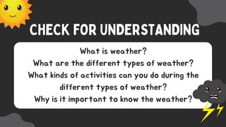 Different Types of Weather Science Presentation in Colourful ...