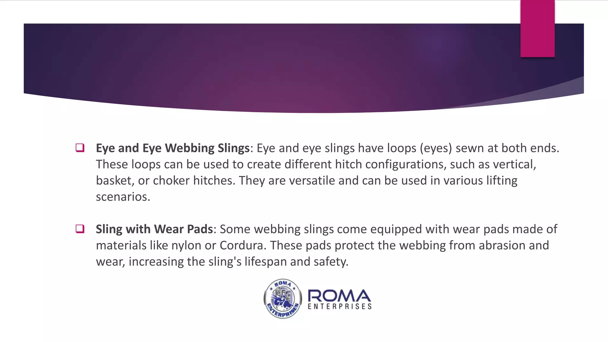 Different Types of Webbing Slings | PPTX