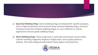 Different Types of Webbing Slings | PPT