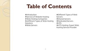 Different Types of Web Hosting Solutions & Different Types of Web ...