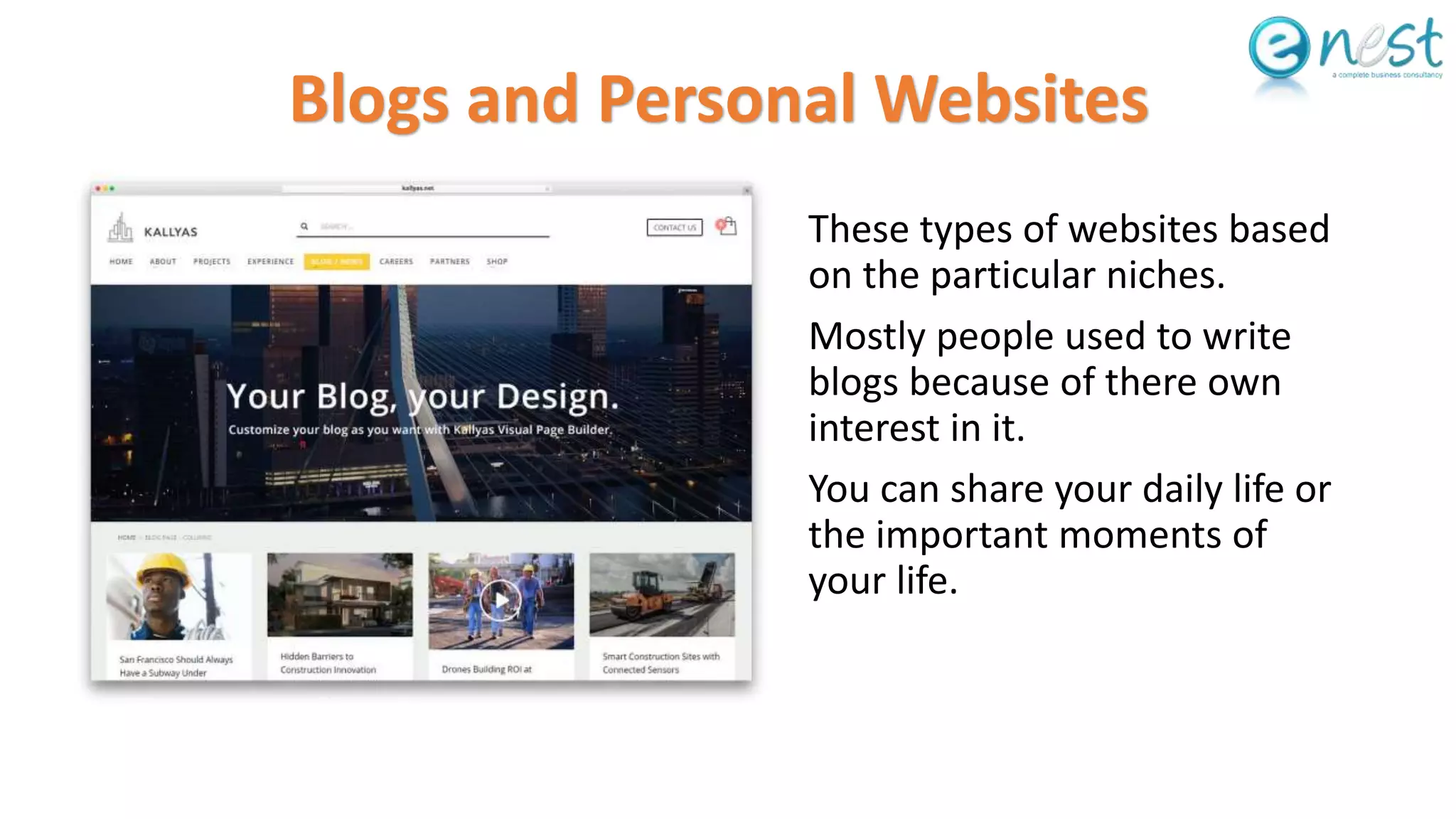 Different types of websites | PPTX