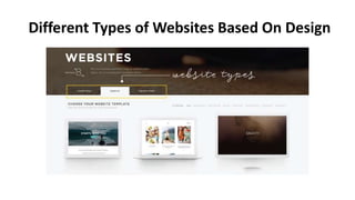 Different types of websites | PPTX
