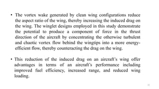 DIFFERENTTYPESOFWINGLETSANDTHEIRCORRESPONDINGVORTICES.pptx