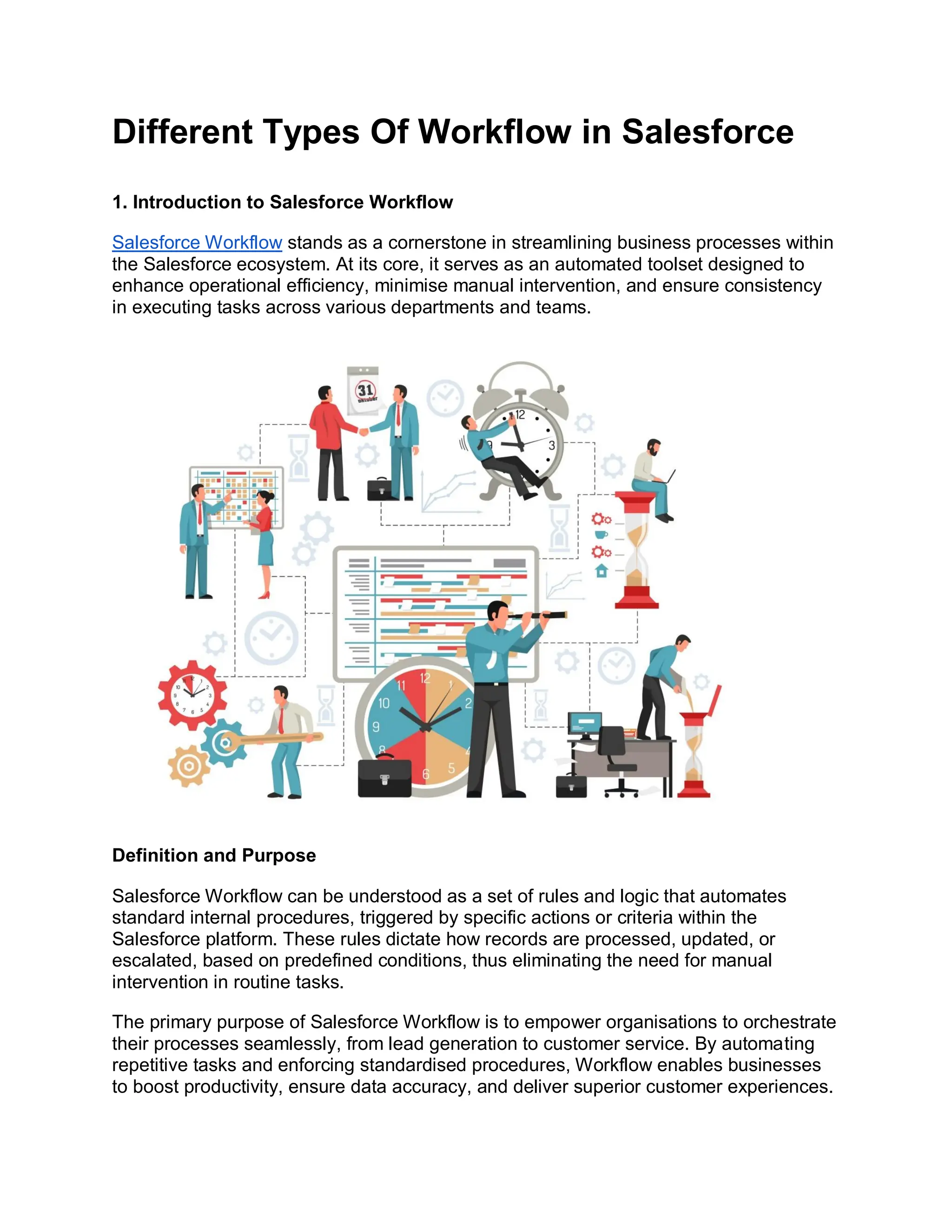 Different Types Of Workflow in Salesforce.pdf | Business | Business and ...