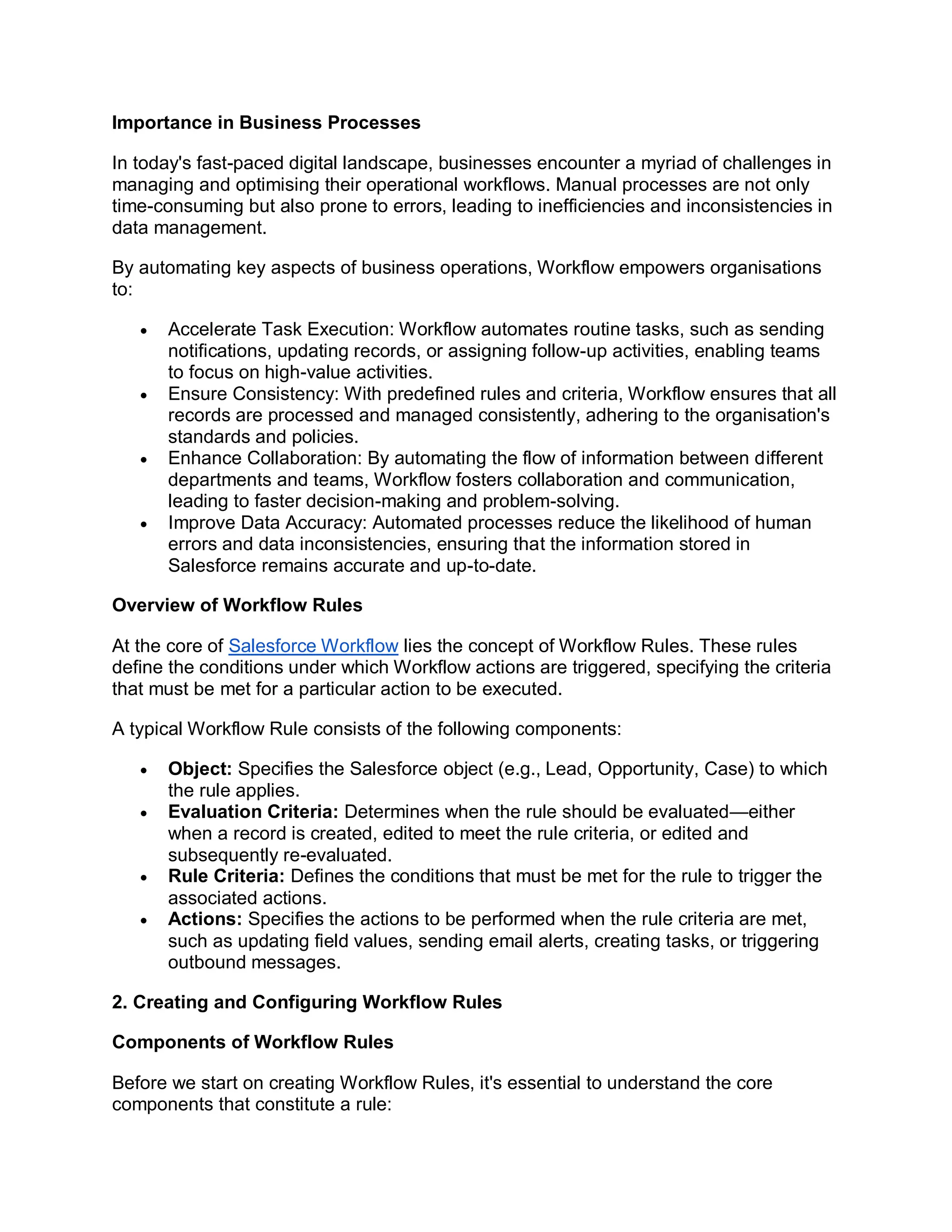 Different Types Of Workflow in Salesforce.pdf | Business | Business and ...