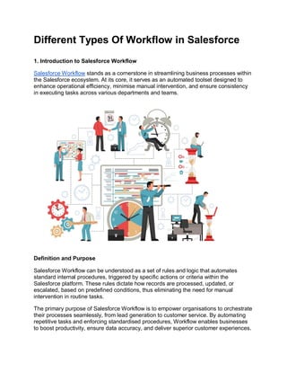 Different Types Of Workflow in Salesforce.pdf | Business | Business and Finance