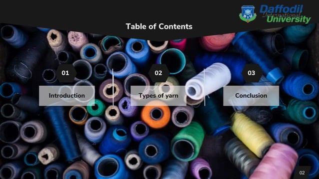 Different types of yarn | PPTX