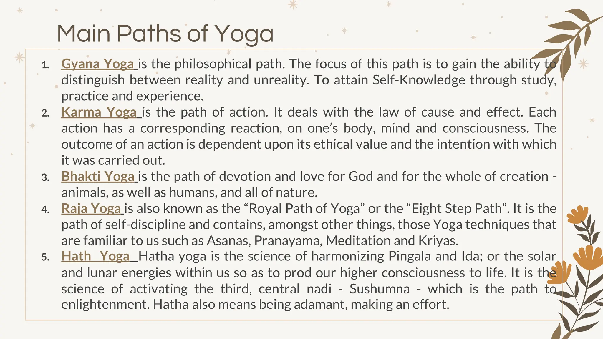 Different Types of Yoga practices and disciplines | PPTX