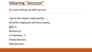 Different uses of as | PPT