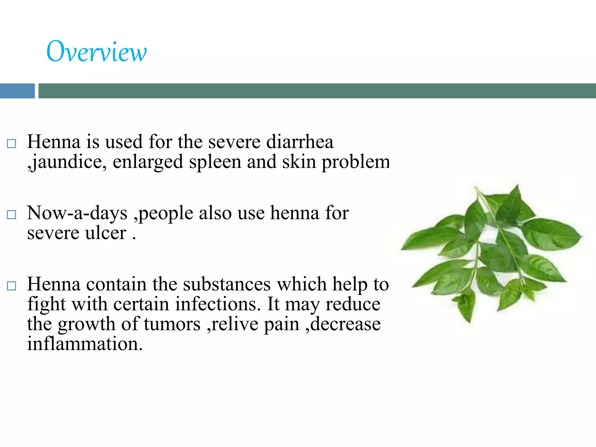 Different Uses of Henna | PPTX