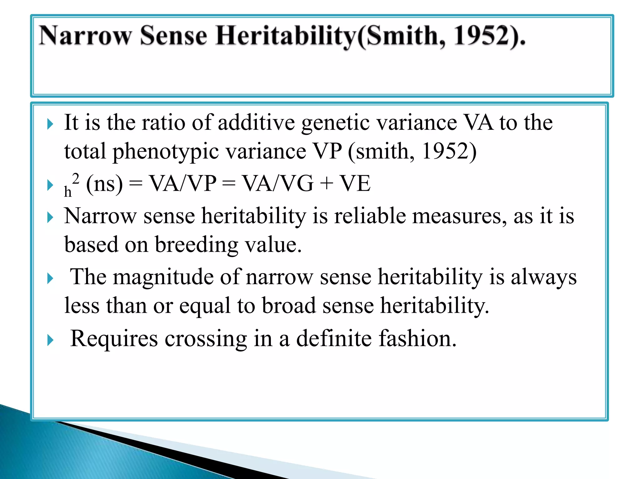 Different variance components in genetics | PPTX