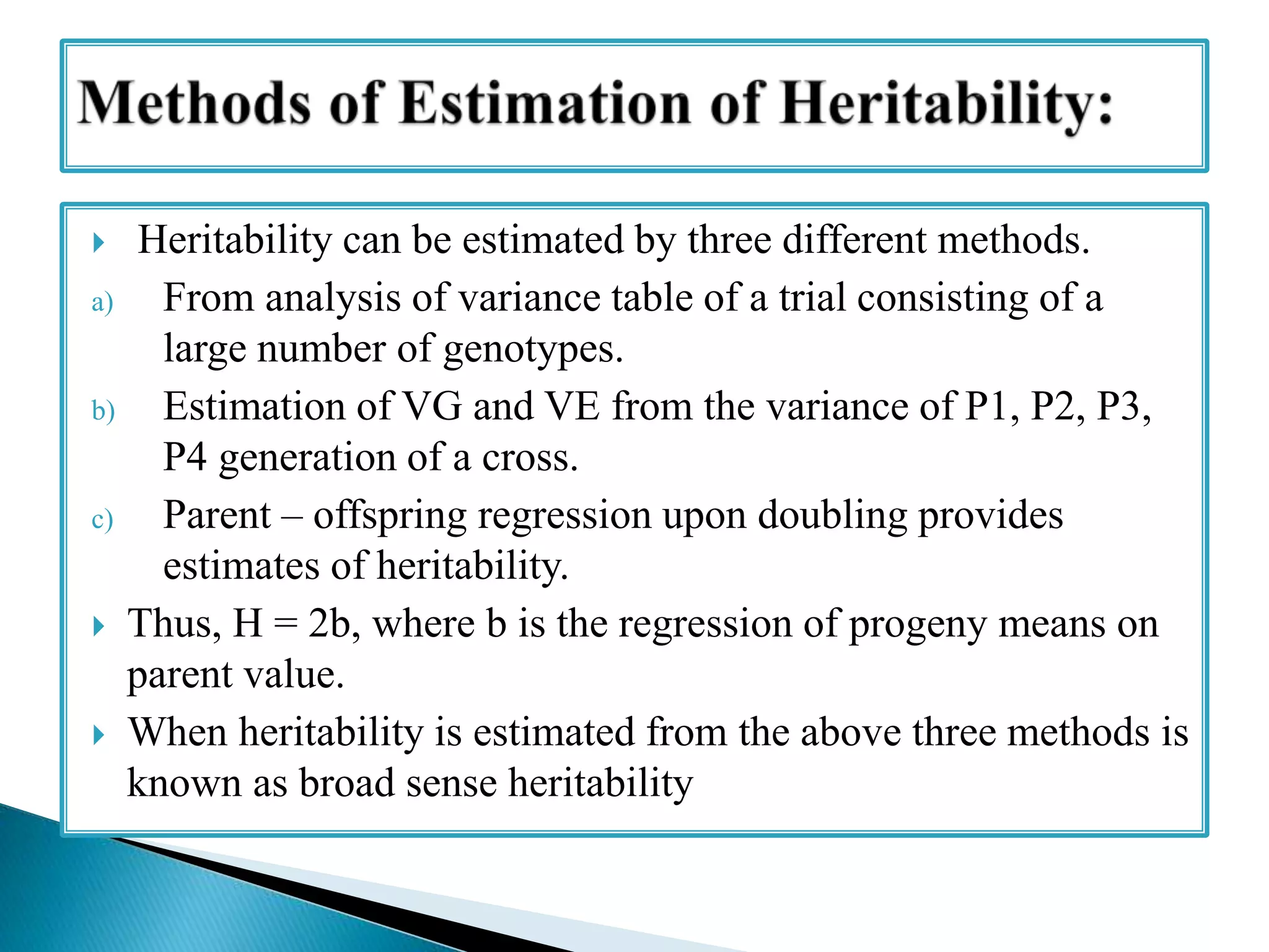 Different Variance Components In Genetics Pptx