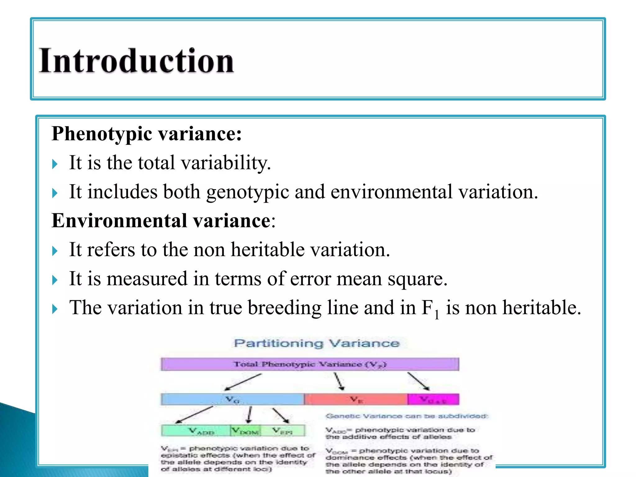 Different Variance Components In Genetics Pptx