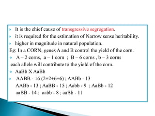 Different variance components in genetics | PPTX
