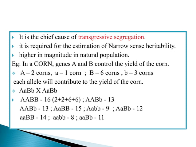Different variance components in genetics | PPTX