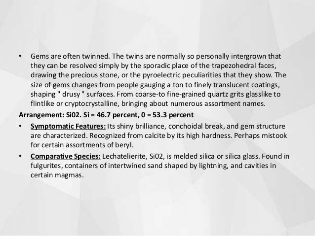 Quartz Crystal Habit and Structure | PPTX