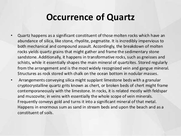 Quartz Crystal Habit and Structure | PPTX