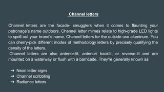 Different ways of 3 d signage | PPTX