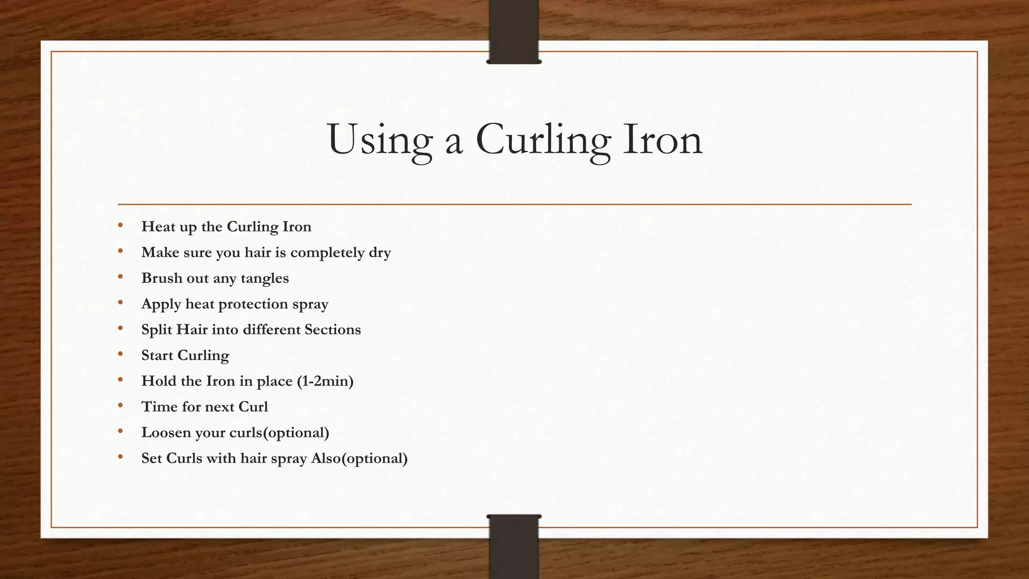 Different ways of curling hair | PPTX | Hair Care | Beauty