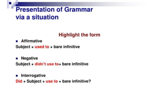 Different Ways Of Presenting Grammar | PDF