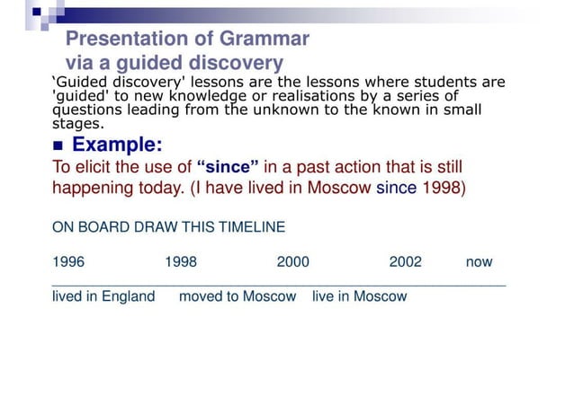 Different Ways Of Presenting Grammar | PDF