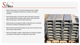 Different ways that steel channel is often used | PPT
