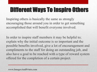 Different ways to inspire others | PPTX