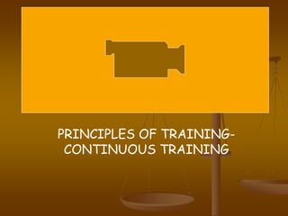 DIFFERENT WAYS TO TRAIN. sports training | PPT