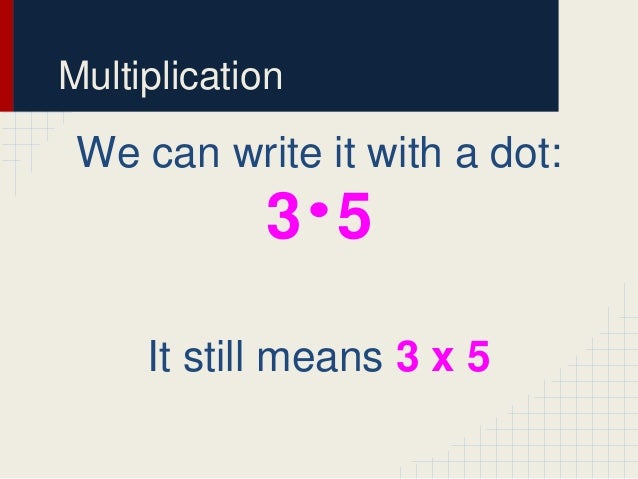 Different Ways To Write Multiplication And Division Different Ways To Write Multiplication And Division