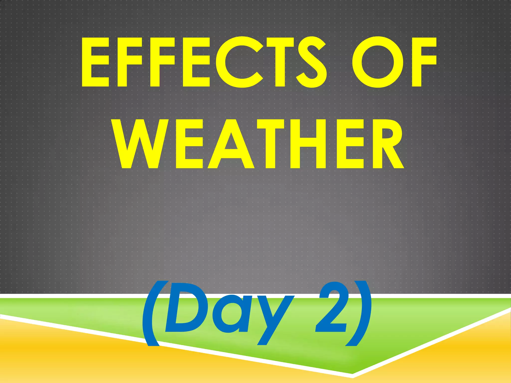 Different Weather Conditions | PPTX