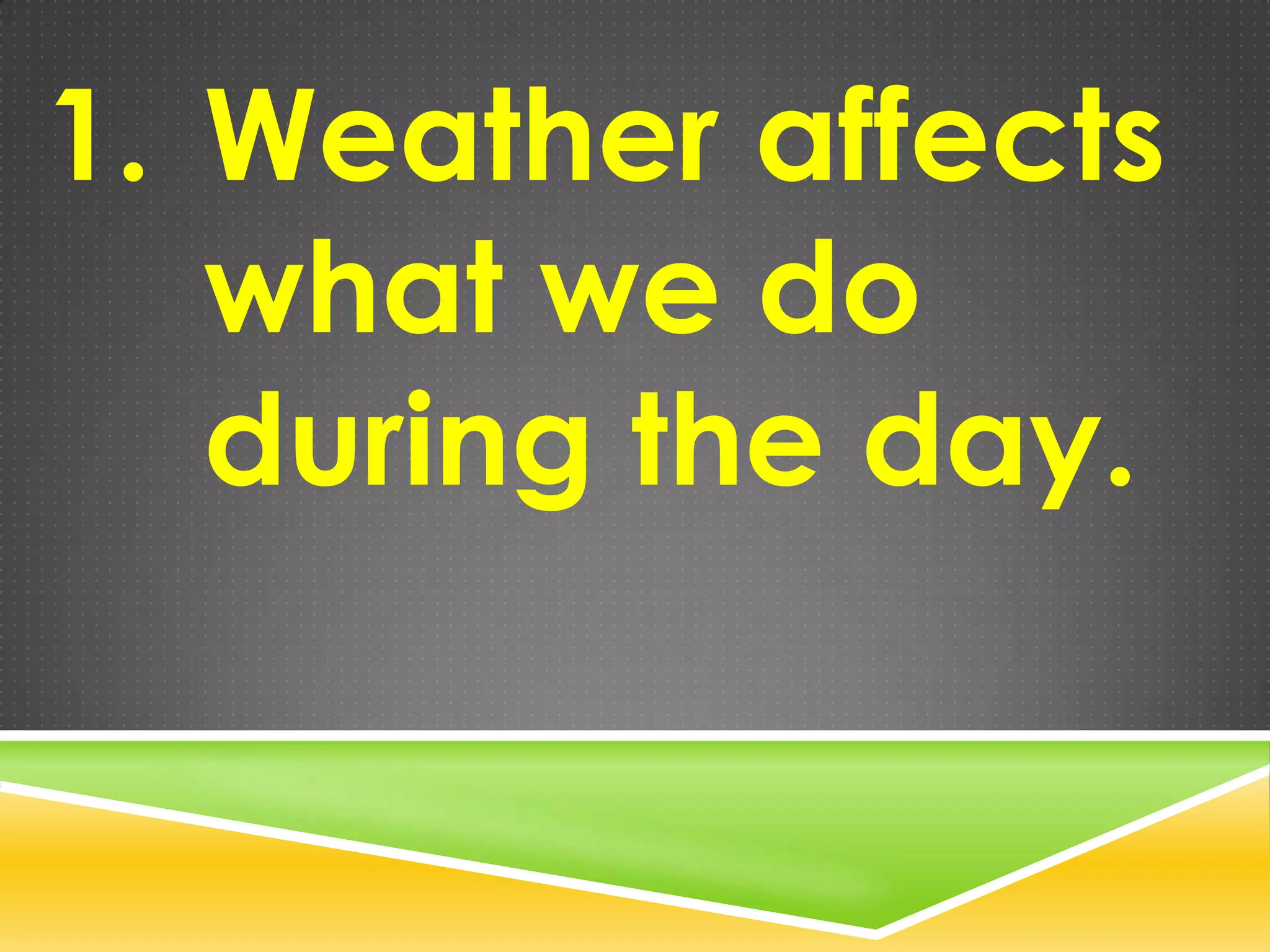 Different Weather Conditions | PPTX