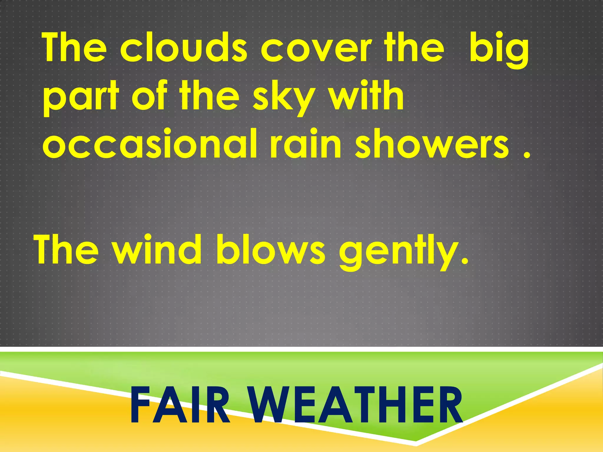 Different Weather Conditions | PPTX