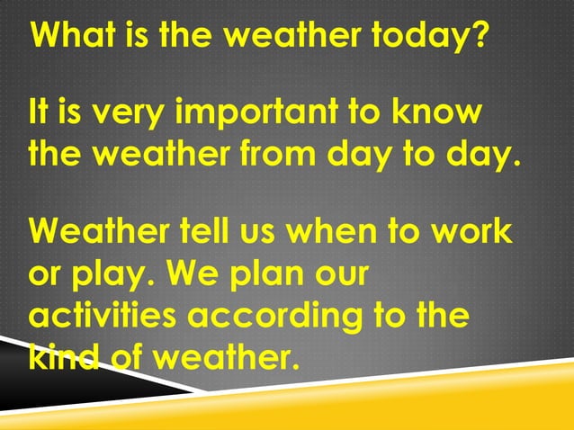 Different Weather Conditions | PPTX | Weather | Science