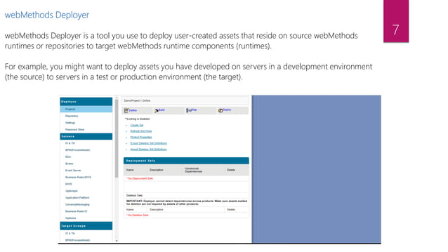 Different SoftwareAG webMethods components | PPTX