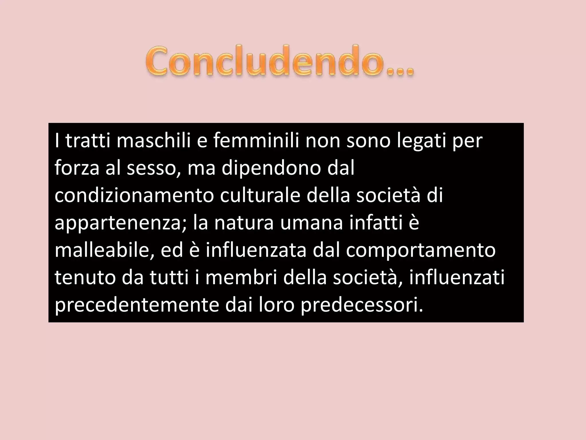 Differenze di genere | PPTX