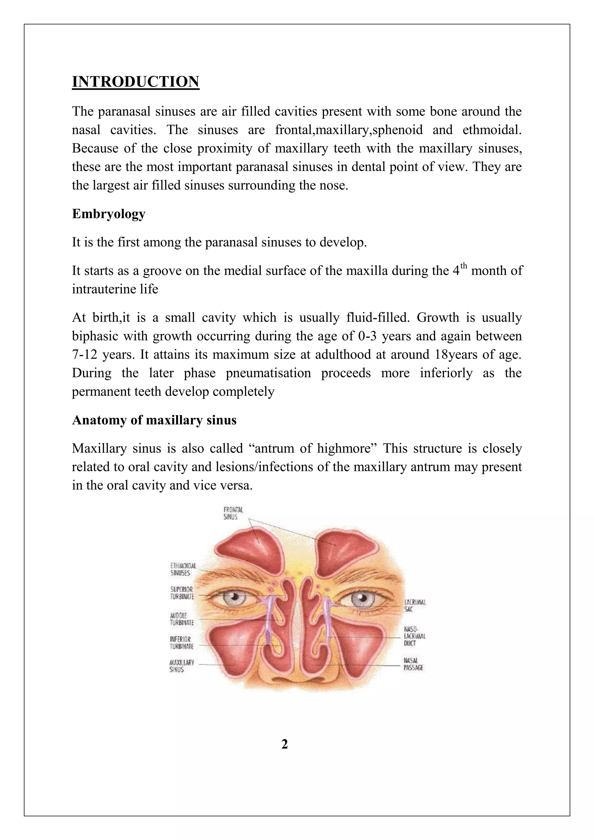 Differiential diagnosis of maxillary sinus pathology | DOCX