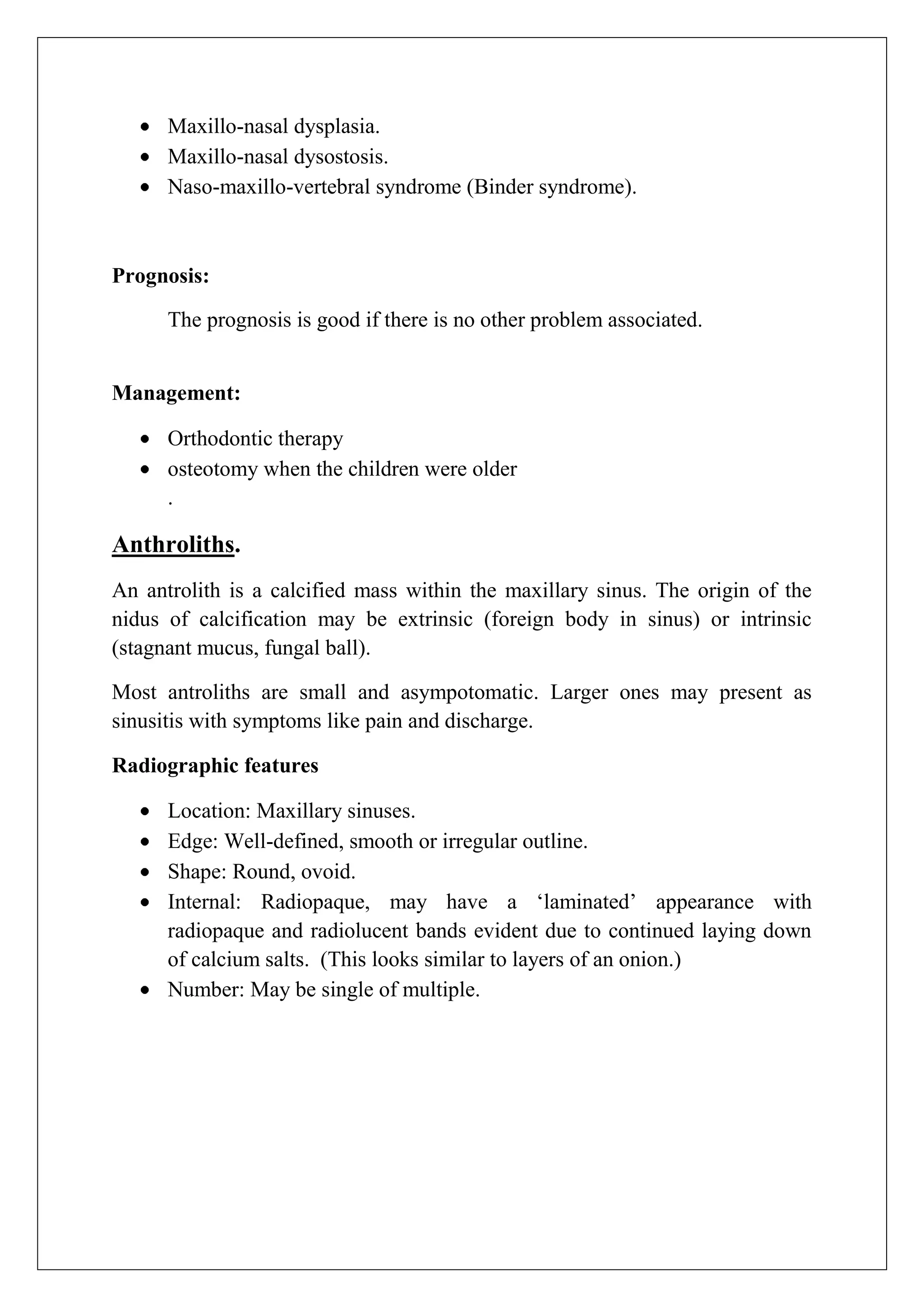 Differiential diagnosis of maxillary sinus pathology | DOCX