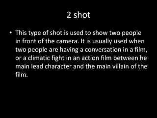 Differnt types of camera shots | PPTX | Photography | Arts and Crafts