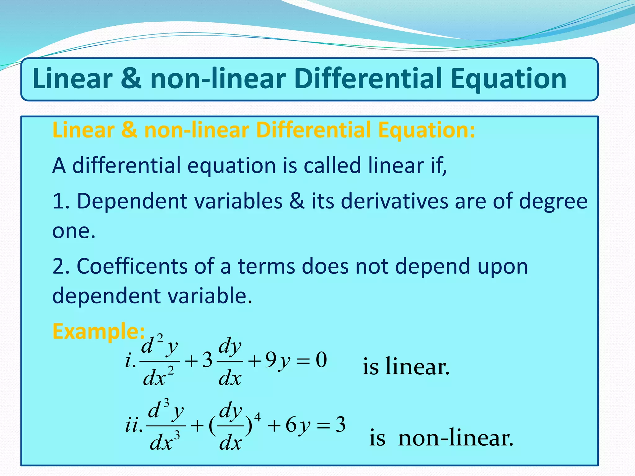 Differential Equation by MHM | PPTX