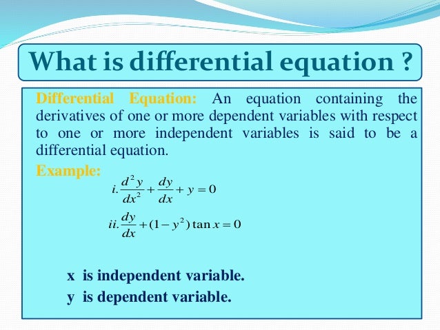 Differential Equation by MHM